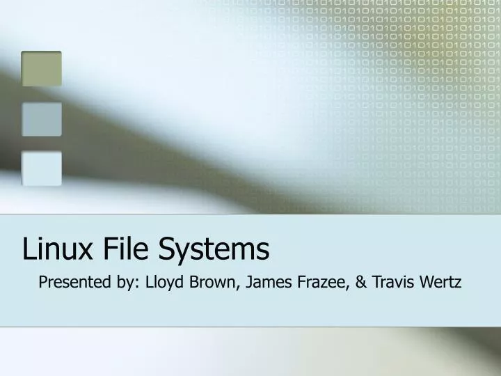 PPT - Linux File Systems PowerPoint Presentation, free download - ID ...