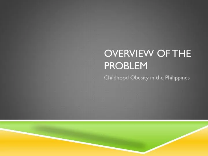 PPT - Overview of the Problem PowerPoint Presentation, free download ...