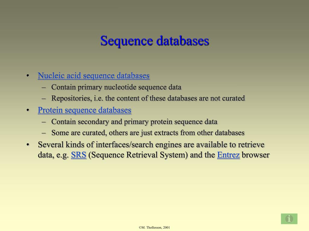 PPT - Bioinformatics – Biological databases PowerPoint Presentation ... PPT - Bioinformatics – Biological databases PowerPoint Presentation ...