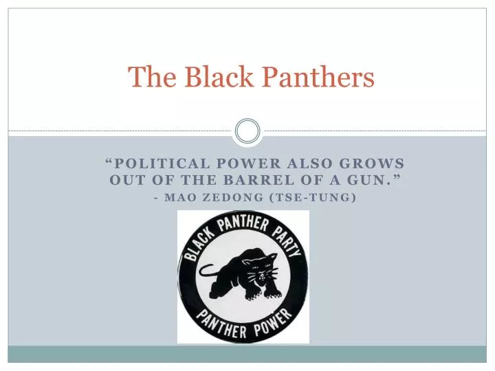 PPT - The Black Panthers PowerPoint Presentation, free download - ID ...