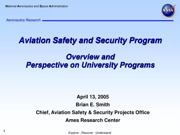 PPT - Aviation Safety and Security Program Overview and Perspective on ...