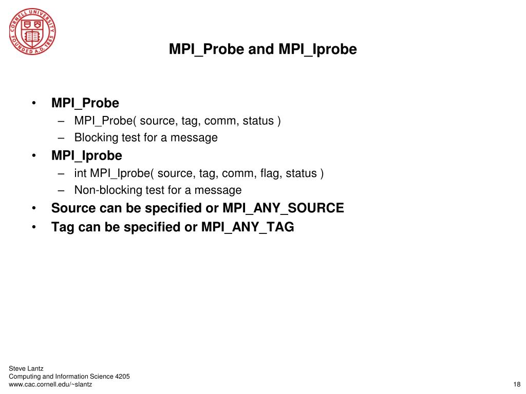 Ppt Distributed Memory Programming Using Advanced Mpi Message Passing Interface Powerpoint