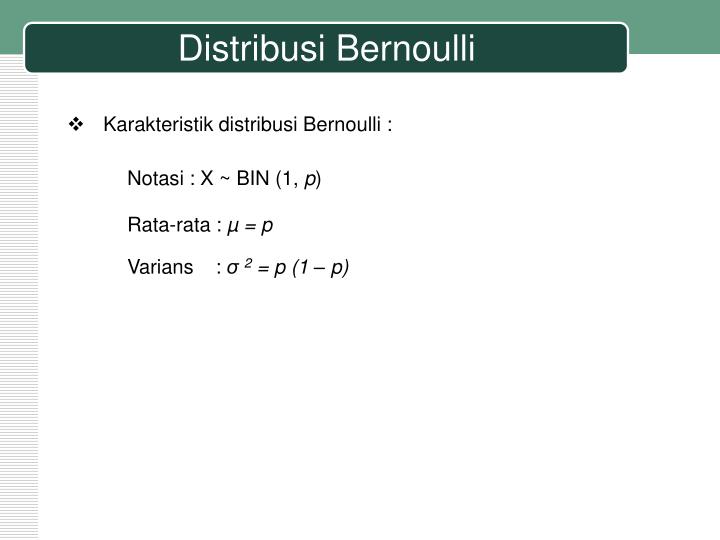 PPT - Distribusi Variabel Acak PowerPoint Presentation - ID:4639334
