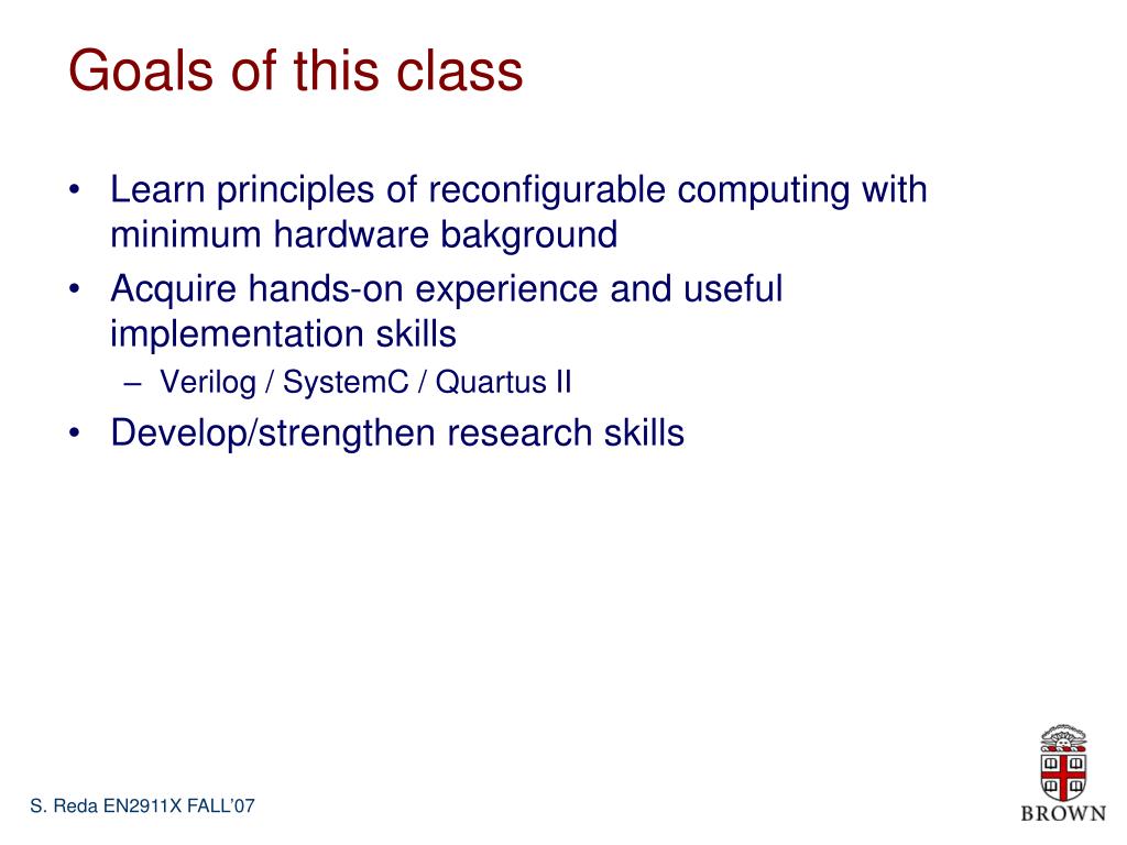 Ppt Reconfigurable Computing En2911x Lecture 01 Introduction