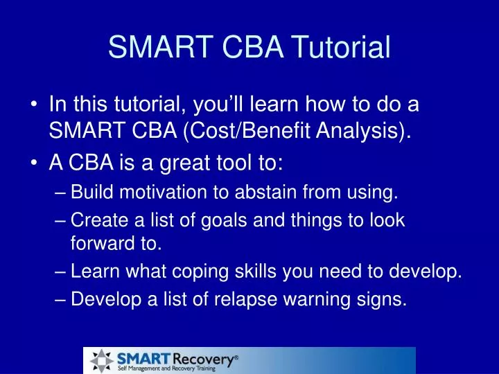 PPT - SMART CBA Tutorial PowerPoint Presentation, free download - ID ...