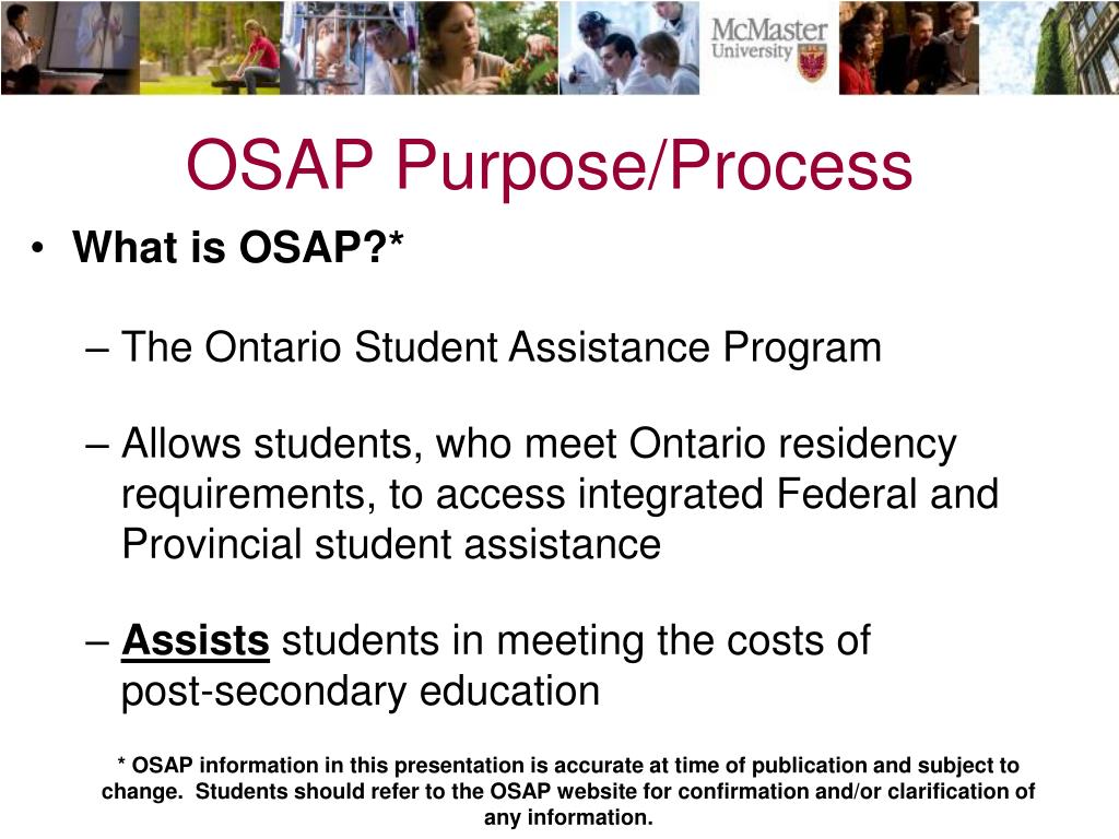 PPT - Welcome to the McMaster University Financial Aid & Scholarship ...