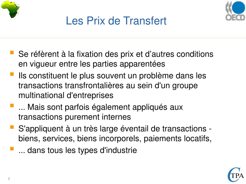 PPT - Prix de transfert Le Caire 14-25 février 2010 PowerPoint ...