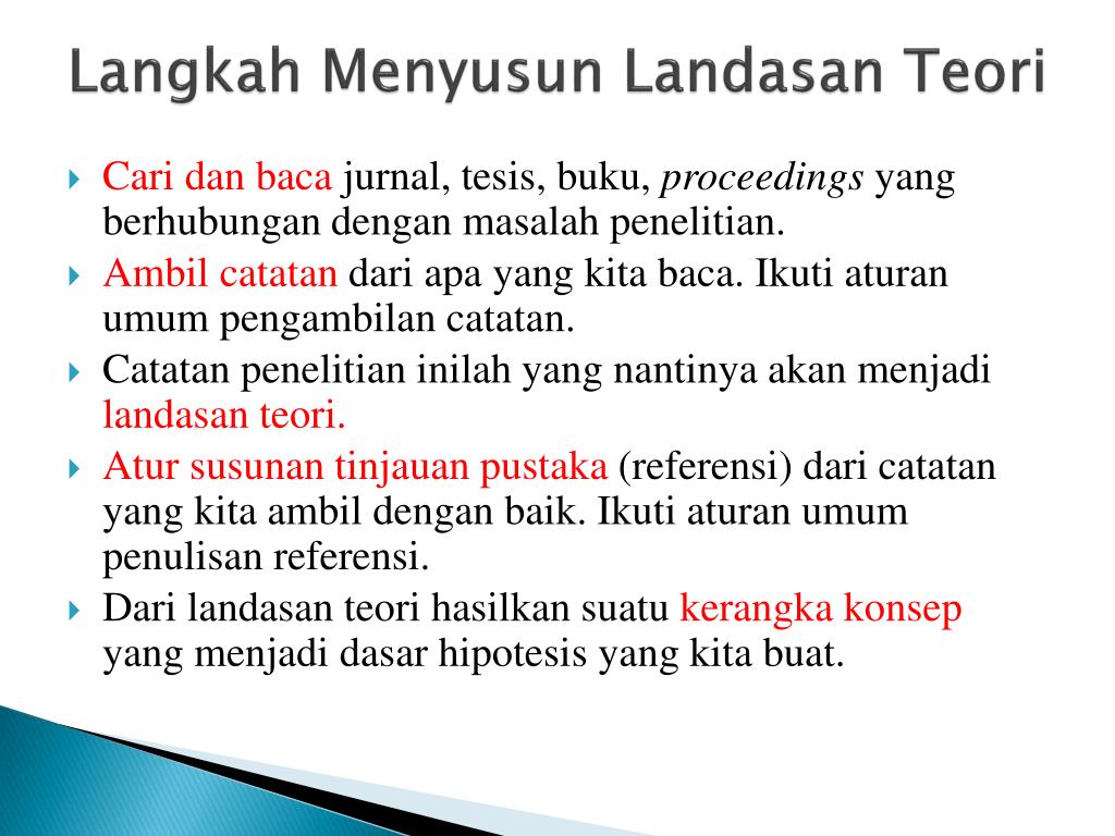 Ppt Landasan Teori Tinjauan Pustaka Powerpoint Presentation Free