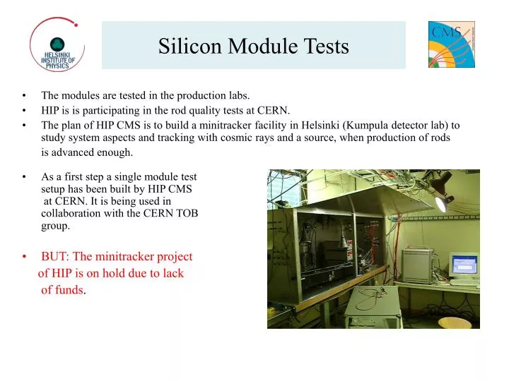 PPT - Silicon Module Tests PowerPoint Presentation, free download - ID ...