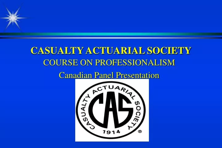 PPT - CASUALTY ACTUARIAL SOCIETY PowerPoint Presentation, free download ...