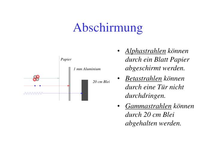 PPT - Radioaktive Strahlen PowerPoint Presentation - ID:4642590