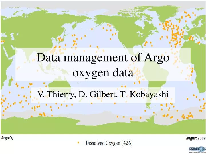PPT - Data management of Argo oxygen data PowerPoint Presentation, free ...