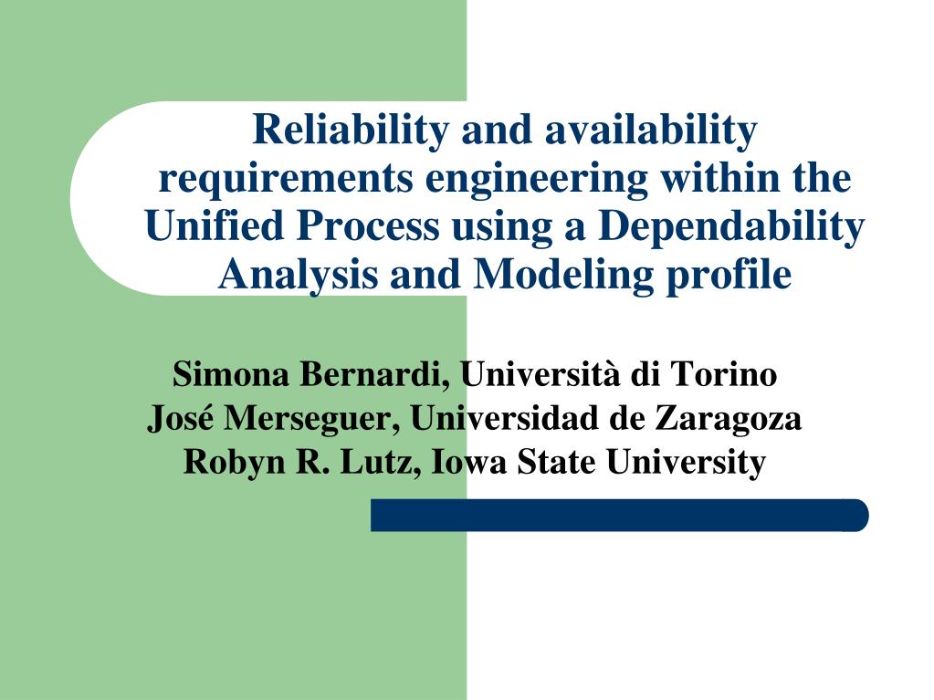 PPT - Simona Bernardi, Università di Torino José Merseguer, Universidad ...