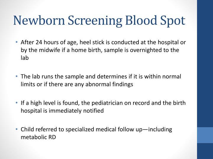 PPT - Newborn Screening the Role of Public Health Nutrition PowerPoint ...