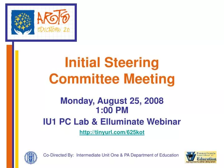 PPT - Initial Steering Committee Meeting PowerPoint Presentation, free ...