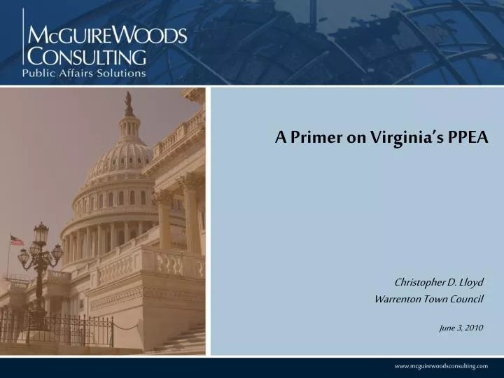 PPT - A Primer on Virginia’s PPEA PowerPoint Presentation, free ...