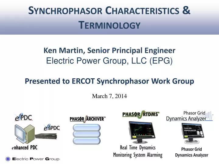 PPT - Synchrophasor Characteristics & Terminology PowerPoint ...