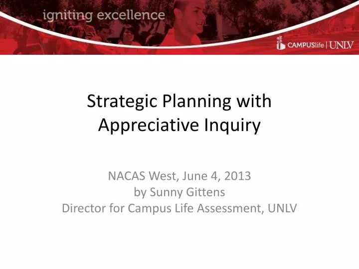 PPT - Strategic Planning with Appreciative Inquiry PowerPoint ...