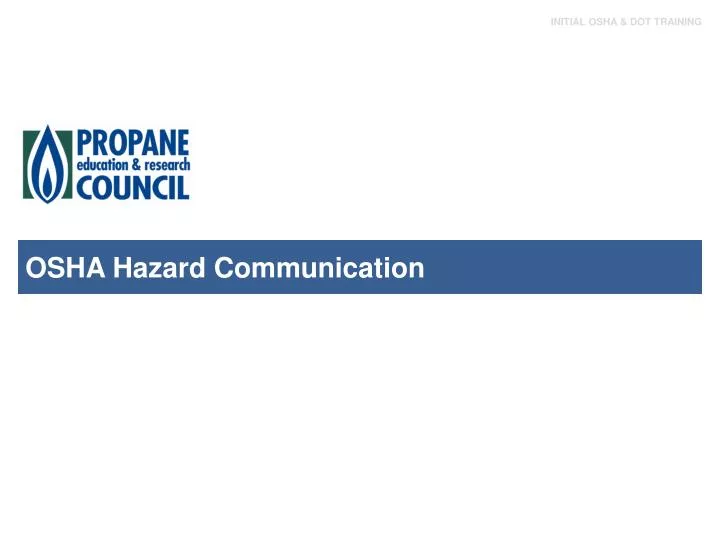 PPT - OSHA Hazard Communication PowerPoint Presentation, free download ...