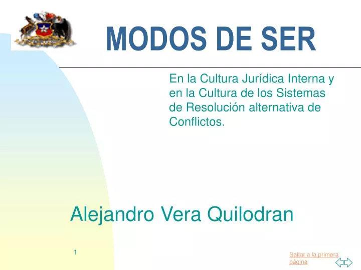 PPT - MODOS DE SER PowerPoint Presentation, free download - ID:4647139
