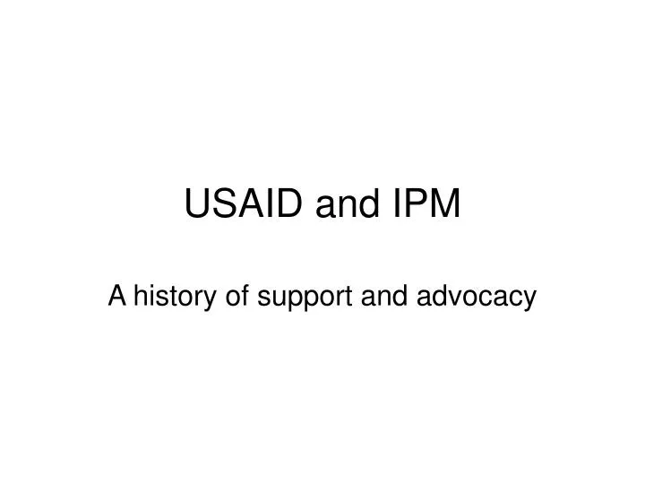 PPT - USAID and IPM PowerPoint Presentation, free download - ID:4647829