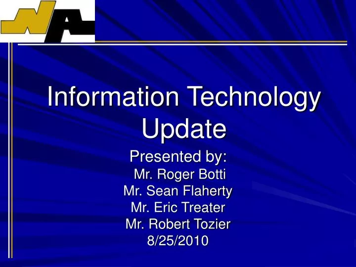 PPT - Information Technology Update PowerPoint Presentation, free ...