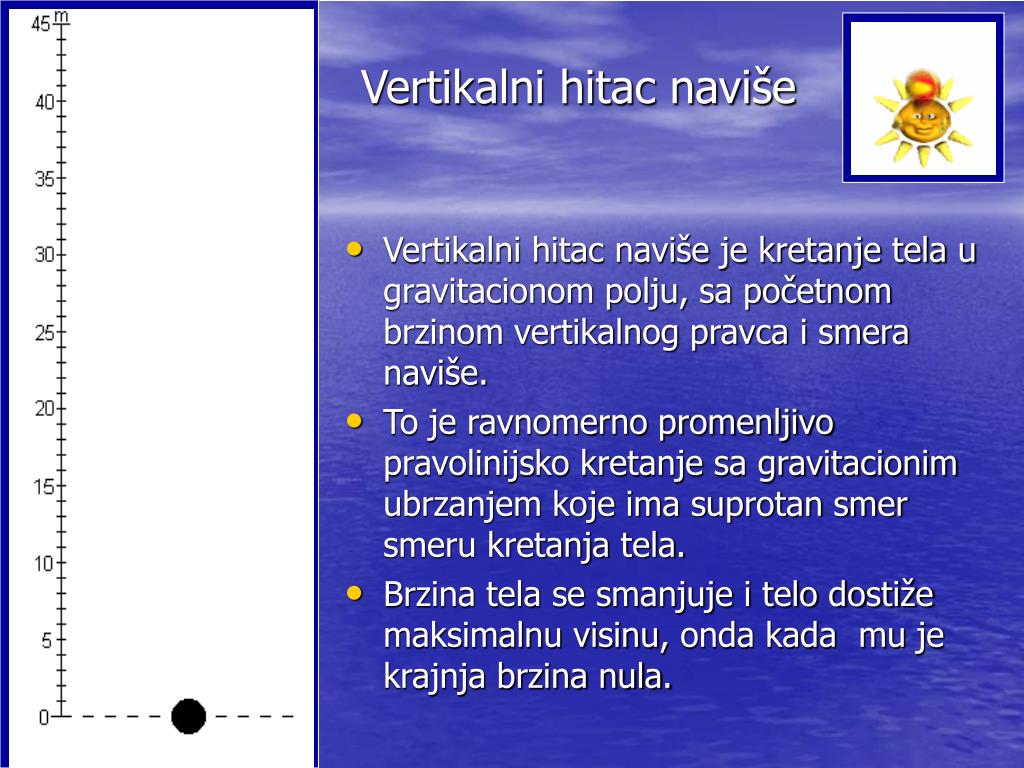 PPT - Kretan j e tela u gravitacionom polju PowerPoint Presentation ...
