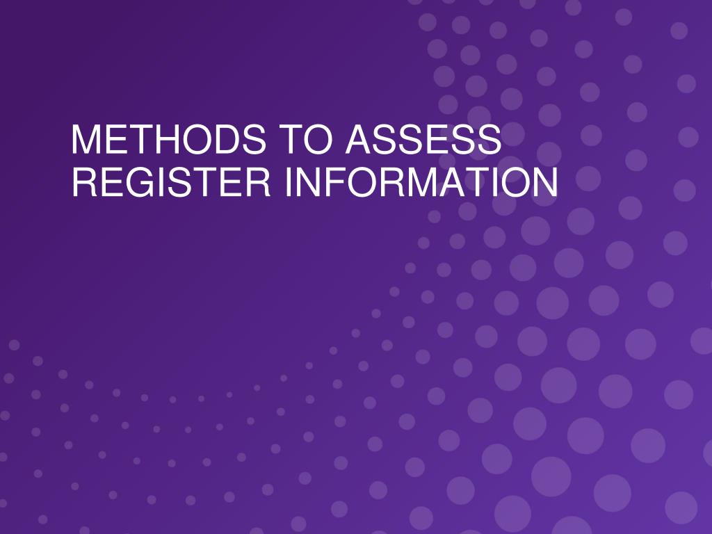 PPT - MONITORING THE VALUE OF TRIAL REGISTER INFORMATION PowerPoint ...