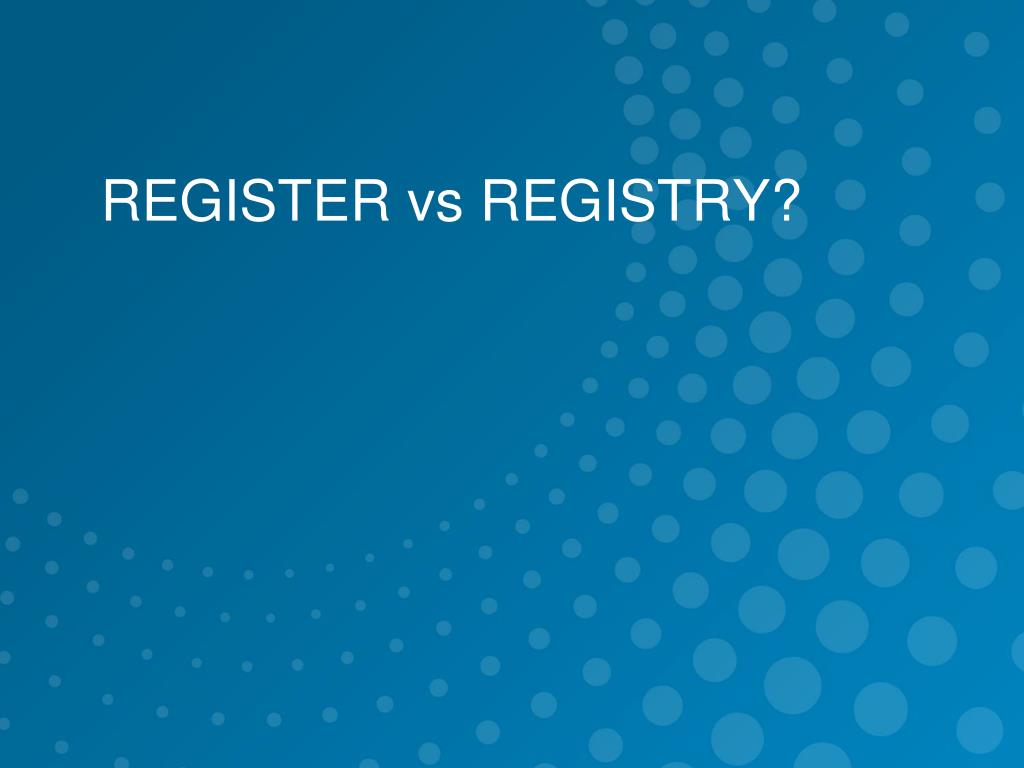 PPT - MONITORING THE VALUE OF TRIAL REGISTER INFORMATION PowerPoint ...
