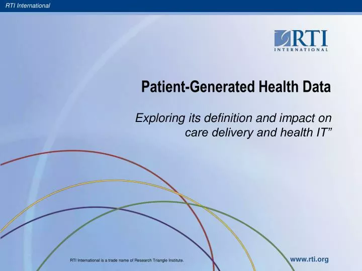PPT - Patient-Generated Health Data PowerPoint Presentation, free ...
