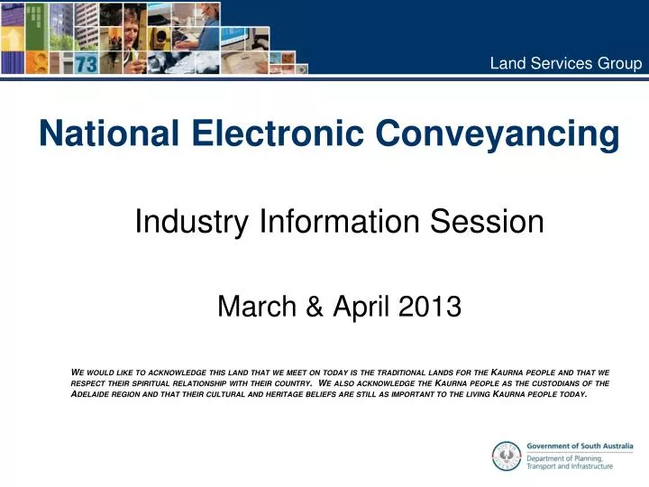 PPT - National Electronic Conveyancing PowerPoint Presentation, free ...