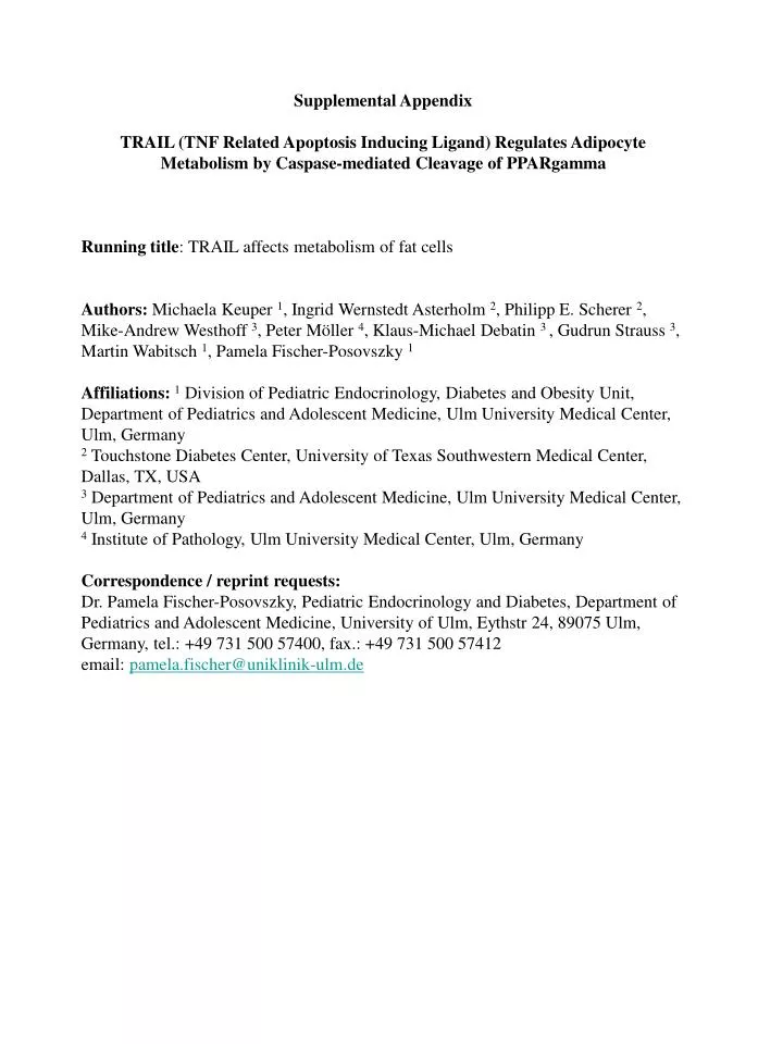 PPT - Supplemental Appendix PowerPoint Presentation, free download - ID ...