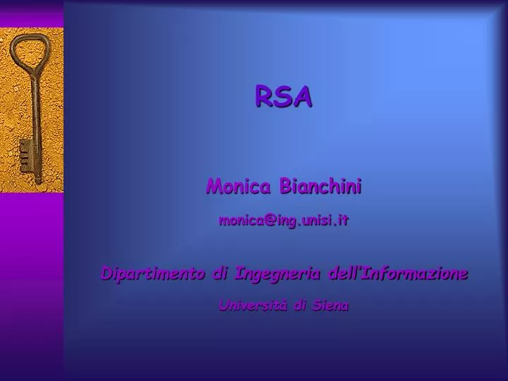 PPT - RSA PowerPoint Presentation, free download - ID:4650325