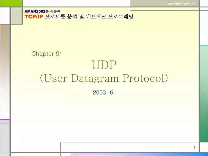 PPT - UDP (User Datagram Protocol) PowerPoint Presentation, free ...