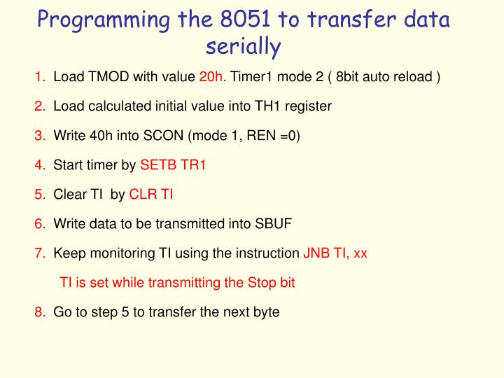 PPT - Programming 8051 SPORT (Assembly Language) PowerPoint ...
