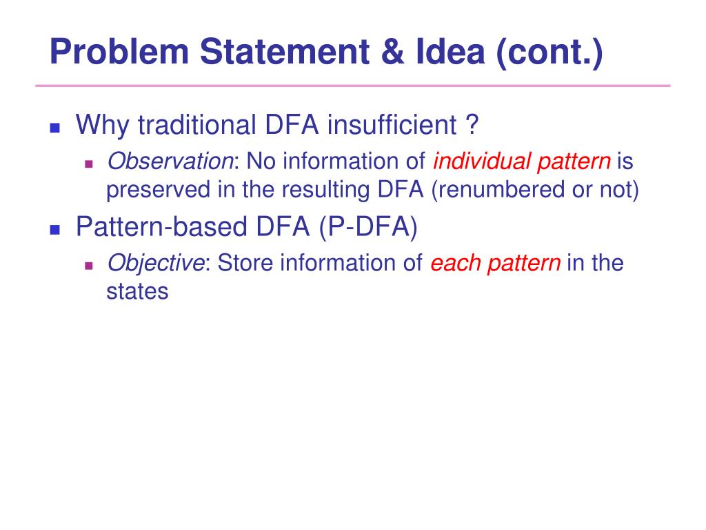 Ppt Pattern Based Dfa For Memory Efficient Multiple Regular Expression Matching Powerpoint