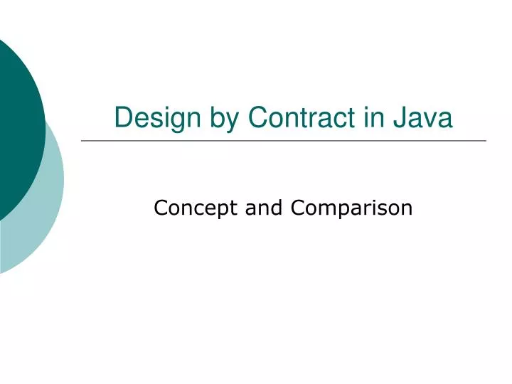 PPT - Design by Contract in Java PowerPoint Presentation, free download ...