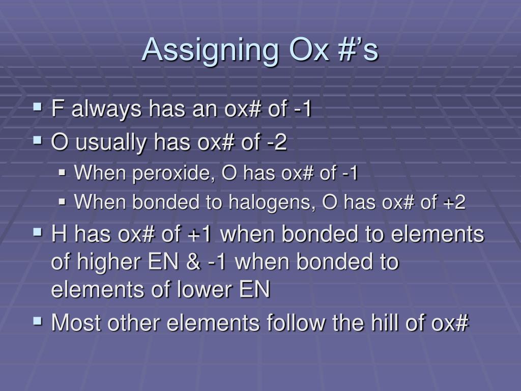 PPT - Oxidation Numbers PowerPoint Presentation, free download - ID:4652727