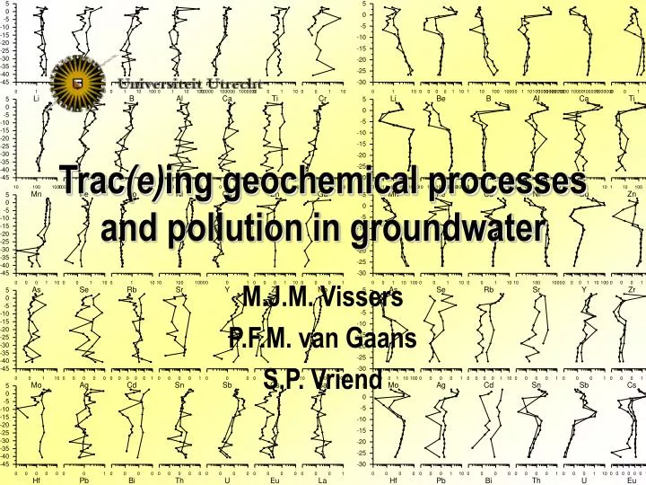 PPT - Trac (e) ing geochemical processes and pollution in groundwater ...