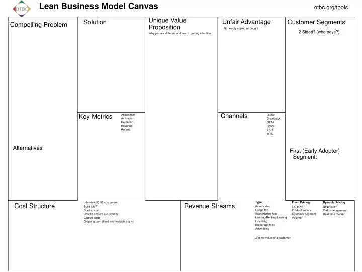 PPT - Lean Business Model Canvas PowerPoint Presentation, free download ...