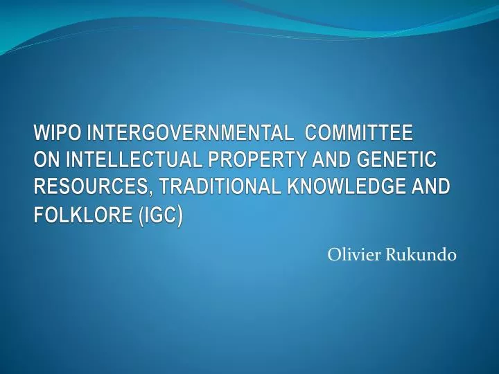 PPT - Olivier Rukundo PowerPoint Presentation, free download - ID:4655064
