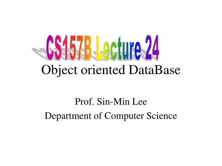 Ppt Object Oriented Database Powerpoint Presentation Free Download 9177