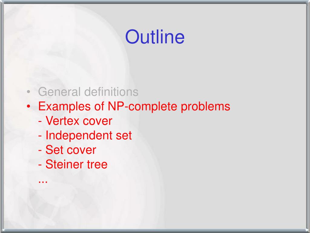 Ppt Csc5160 Topics In Algorithms Tutorial 2 Introduction To Np Complete Problems Powerpoint