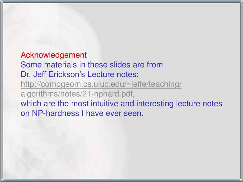 Ppt Csc5160 Topics In Algorithms Tutorial 2 Introduction To Np Complete Problems Powerpoint