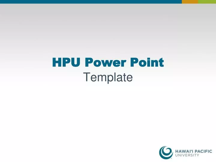 PPT - HPU Power Point Template PowerPoint Presentation, free download ...