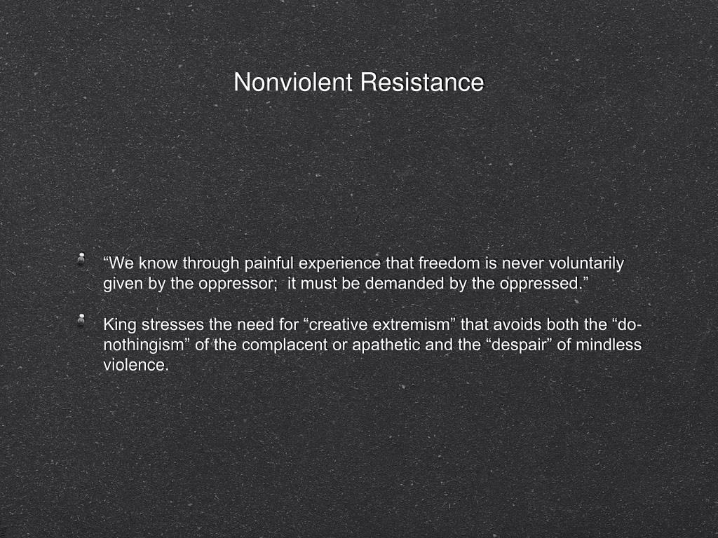 PPT - Notes on Dr. Martin Luther King, Jr., “Letter from Birmingham ...