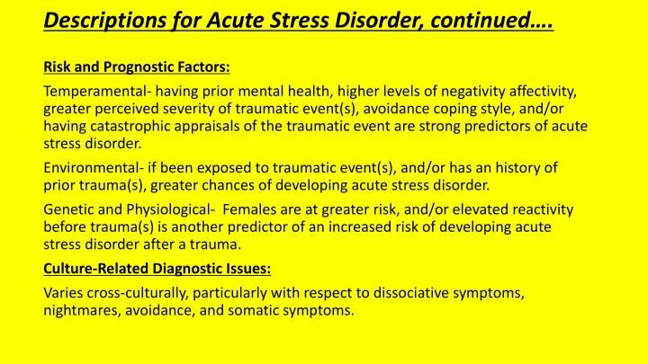 PPT - Trauma- and Stressor- Related Disorders PowerPoint Presentation ...