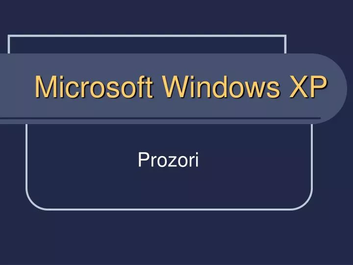 PPT - Microsoft Windows XP PowerPoint Presentation, free download - ID ...