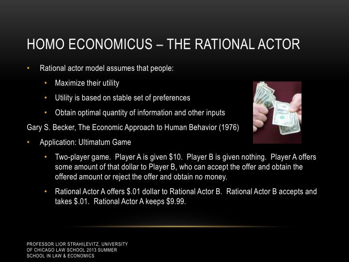 PPT - Class 1 – The Rational Actor Model and Its Complications ...