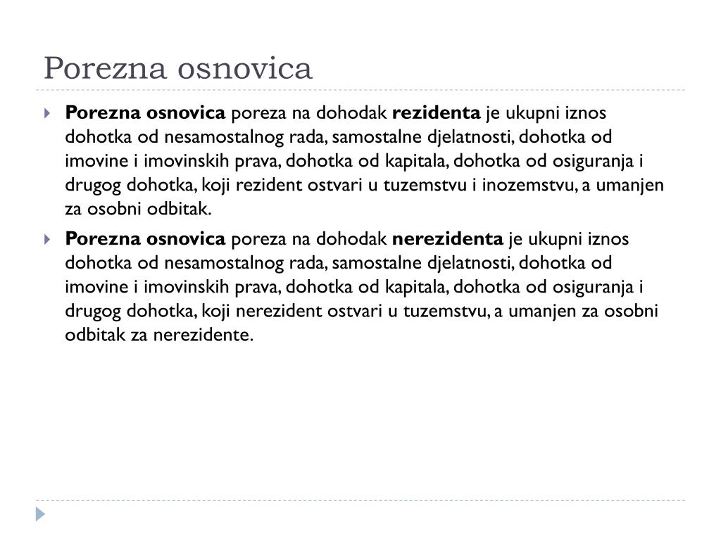 PPT - Porez na dohodak i ostali javni prihodi PowerPoint Presentation ...